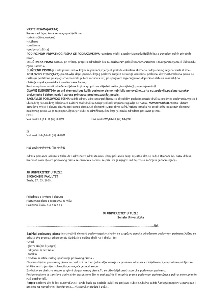 Administracija I Protokol | PDF