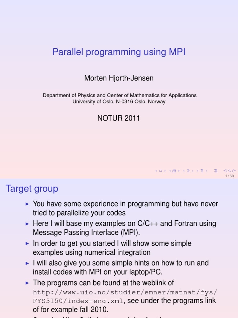 Parallel Programming Using Mpi Parallel Computing Message Passing Interface