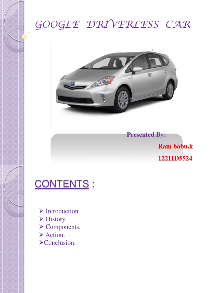 Google Driverless Car Overview | PDF | Waymo | Lidar