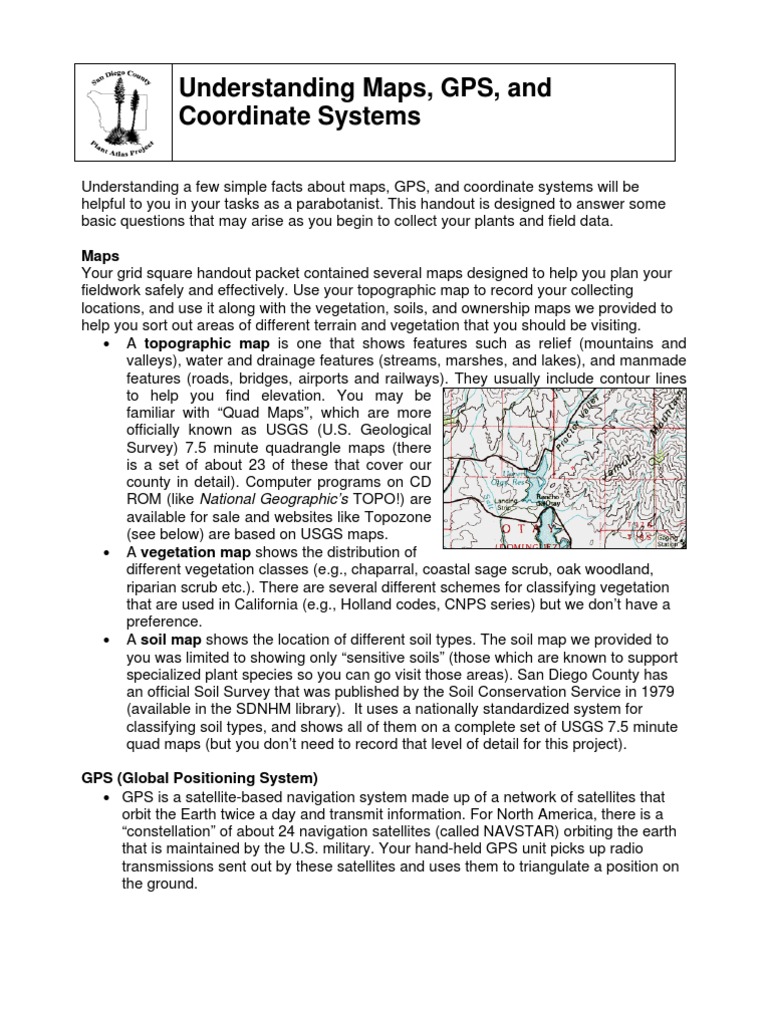 Geospatial GPS Coordinate Systems Explained PDF | PDF