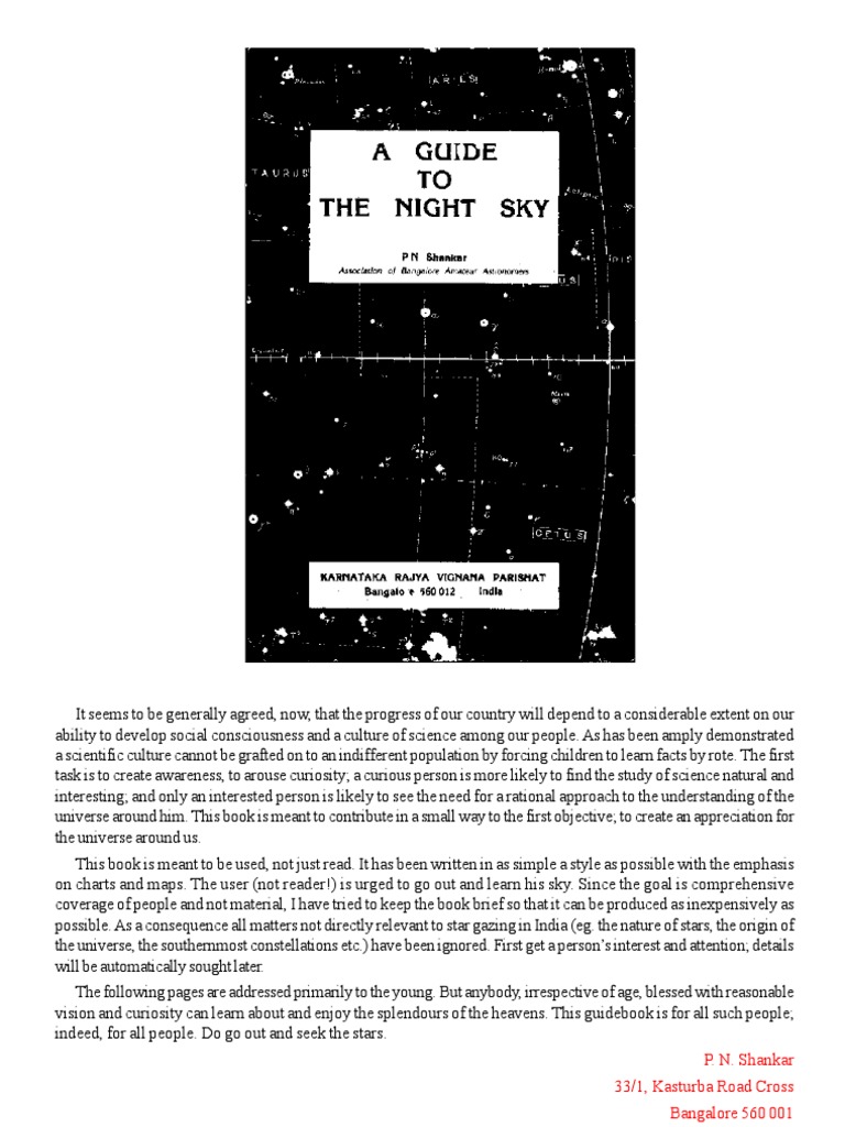 A Guide To The Night Sky | PDF | Business