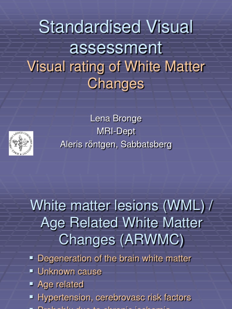 Visual Rating WM Changes | PDF | White Matter | Level Of Measurement