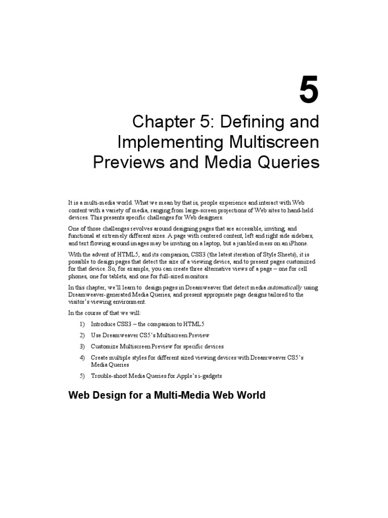 Media Queries PDF | PDF | Cascading Style Sheets | Hyperlink