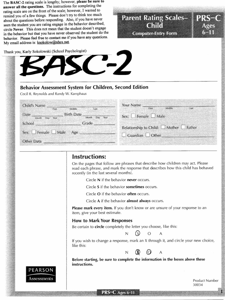 BASC-2 (Parent Child Ages 6 To 11) PDF | PDF | Foreign Language Studies