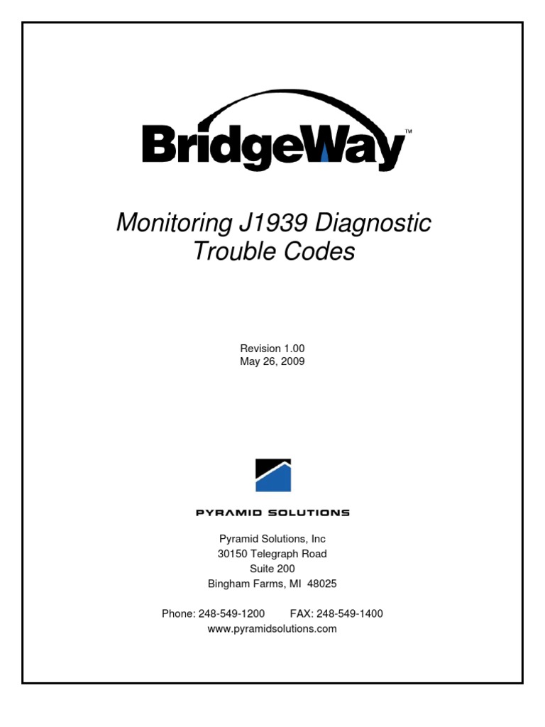 Monitoring J1939 Diagnostic Trouble Codes | PDF | Parameter (Computer Programming) | Portable ...
