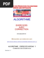Algorithme Exercices Corrigés | PDF | Taxe sur la valeur ajoutée ...