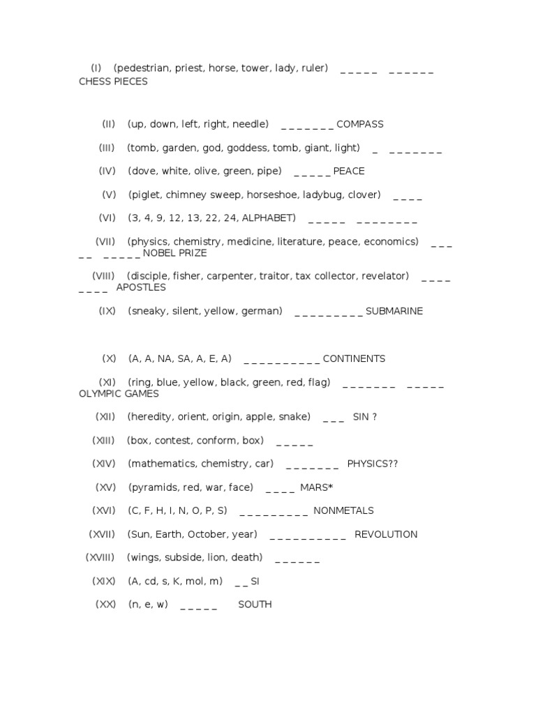 Verbal Iq Test | PDF