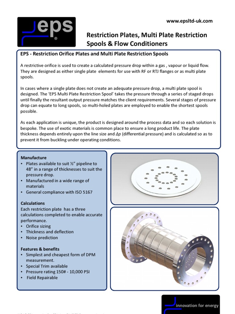 Multiple Orifice Plates Spool | Gas Technologies | Mechanics