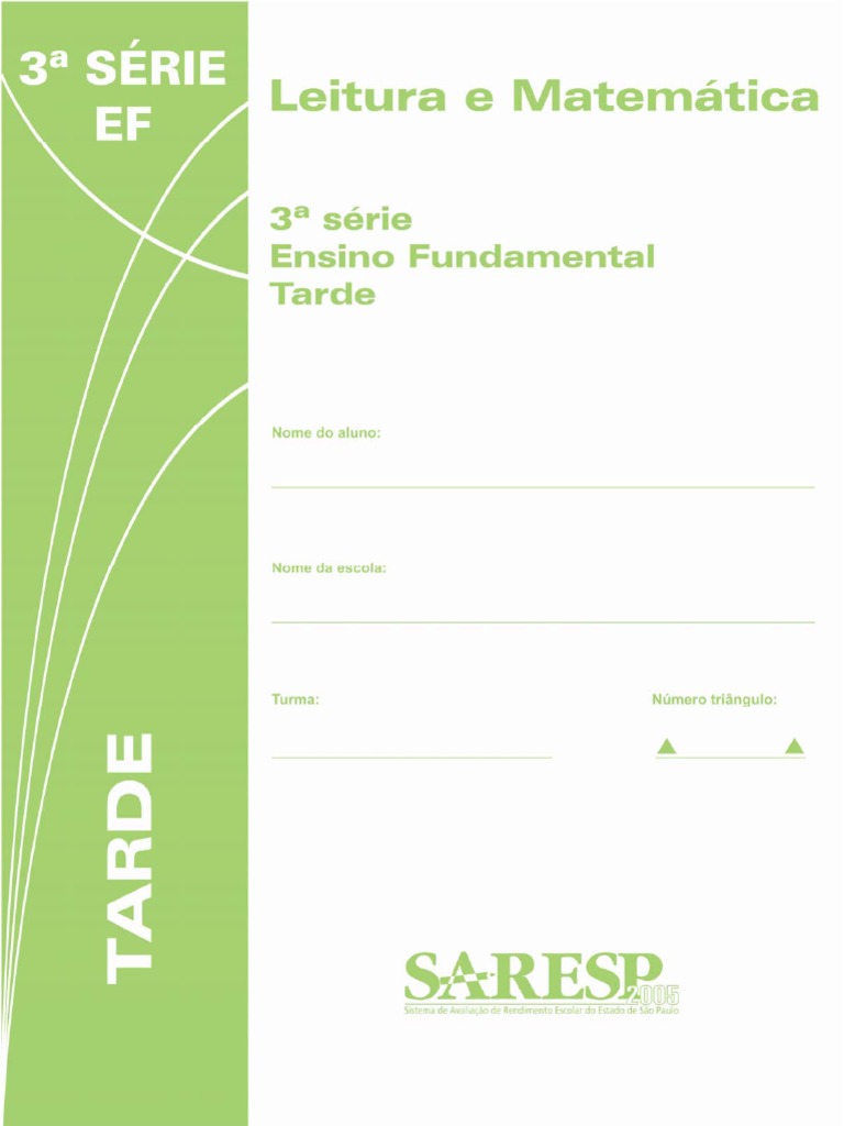 SARESP 3º Ano | PDF | Ano | Tempo