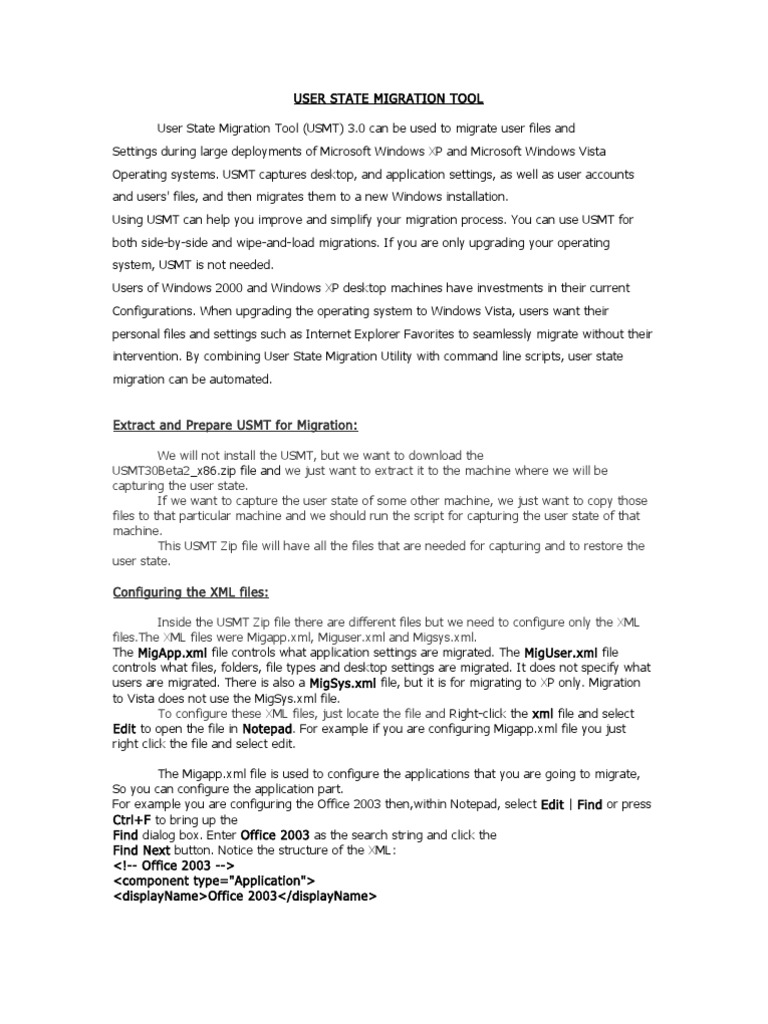 USMT | Download Free PDF | Microsoft Windows | Computer File