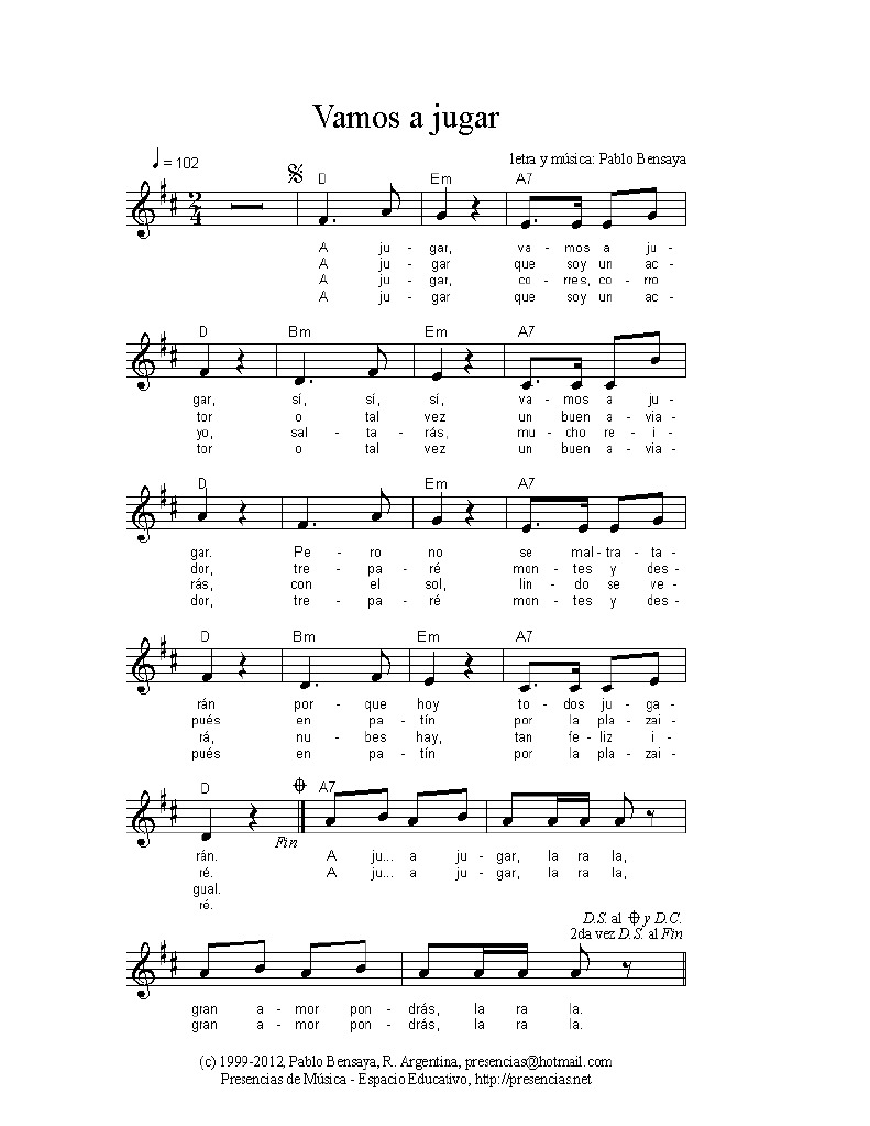Canciones Infantiles en Pentagrama | PDF