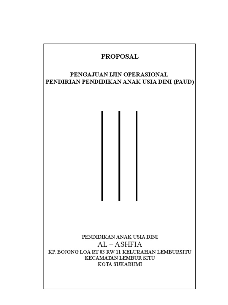 Judul Ijin Paud | PDF