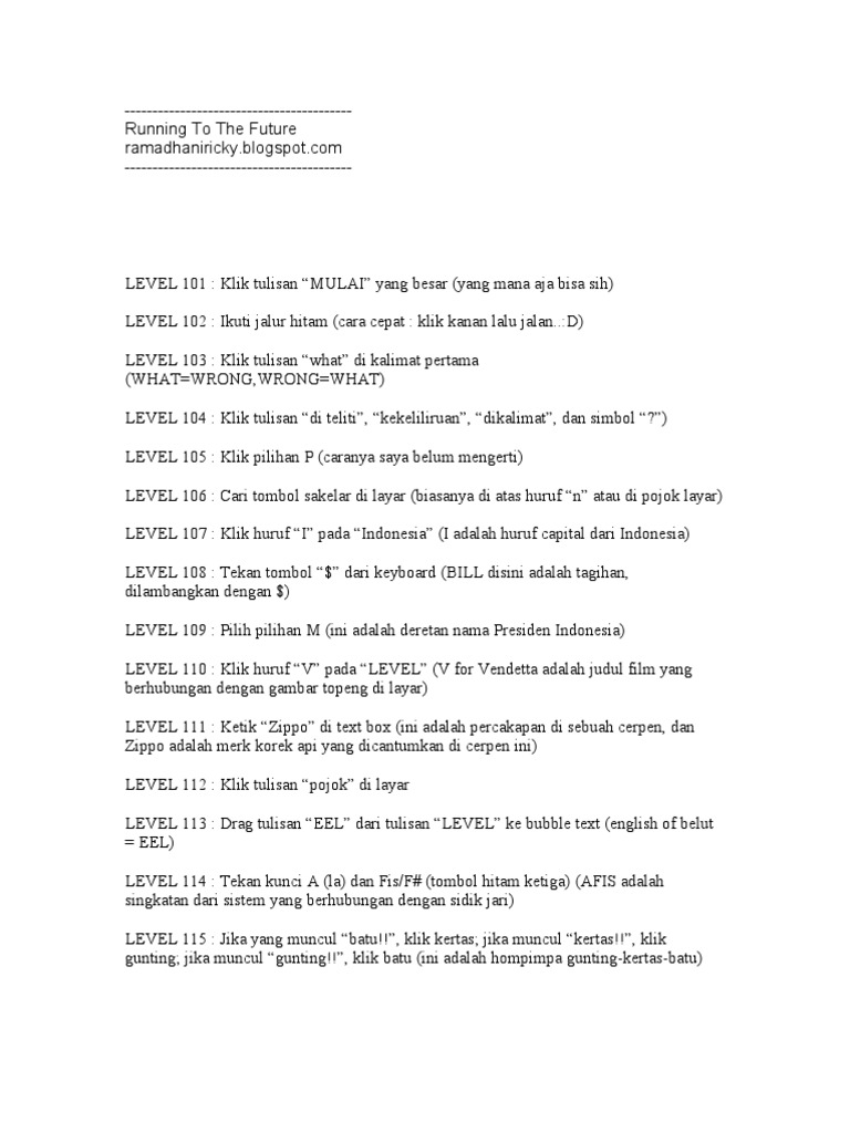 Kunci Jawaban Quiz Parampaa 2 | PDF