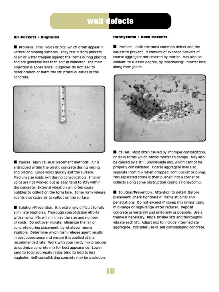 Wall Defects | Download Free PDF | Concrete | Industries