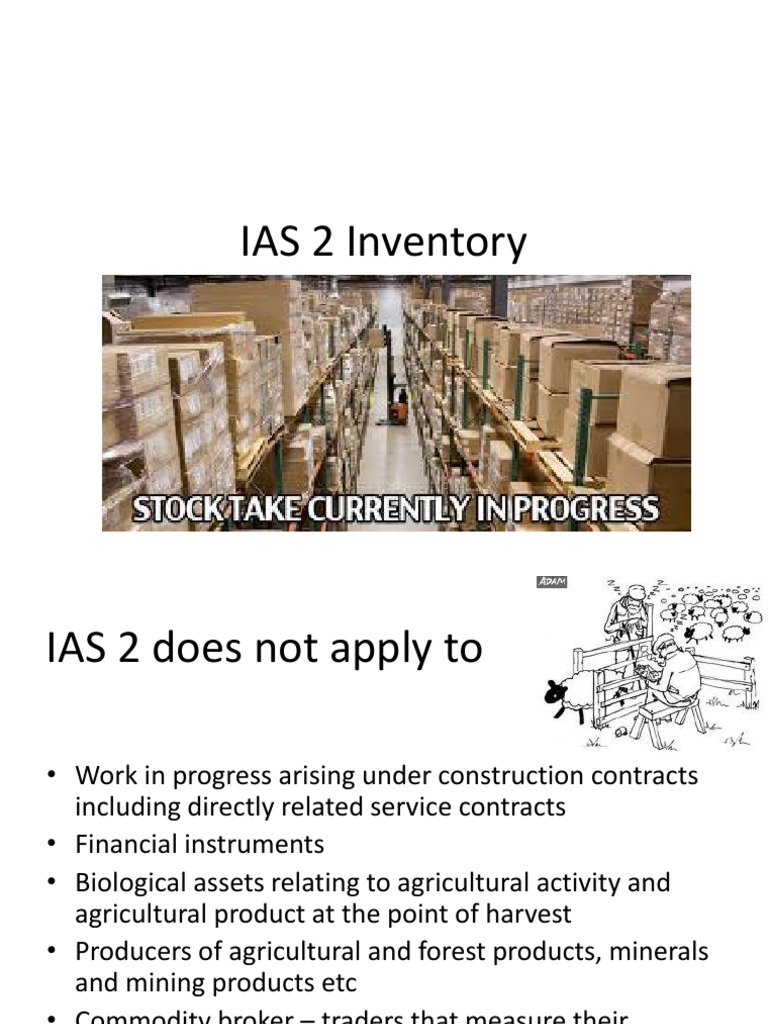 IAS 2 Inventory | Inventory | Write Off