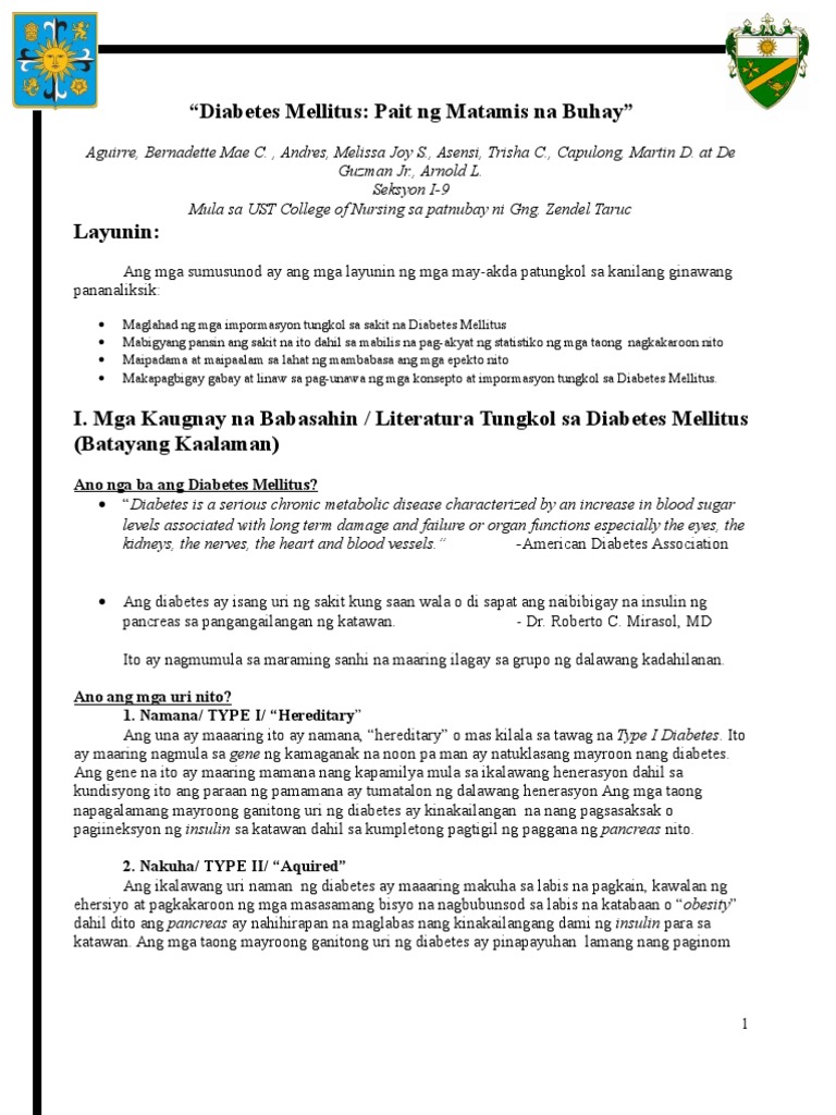 Filipino - Diabetes Mellitus - Finale | PDF