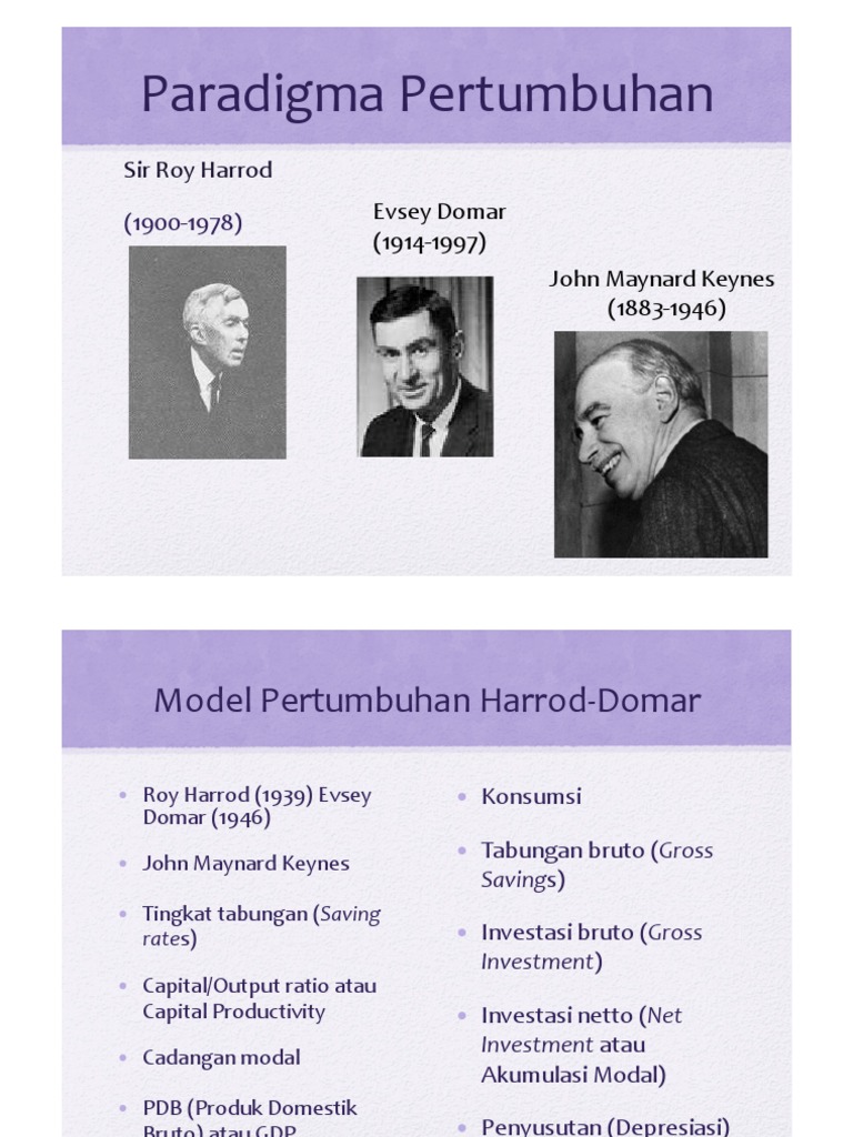 Model Pertumbuhan Harrod-Domar | PDF