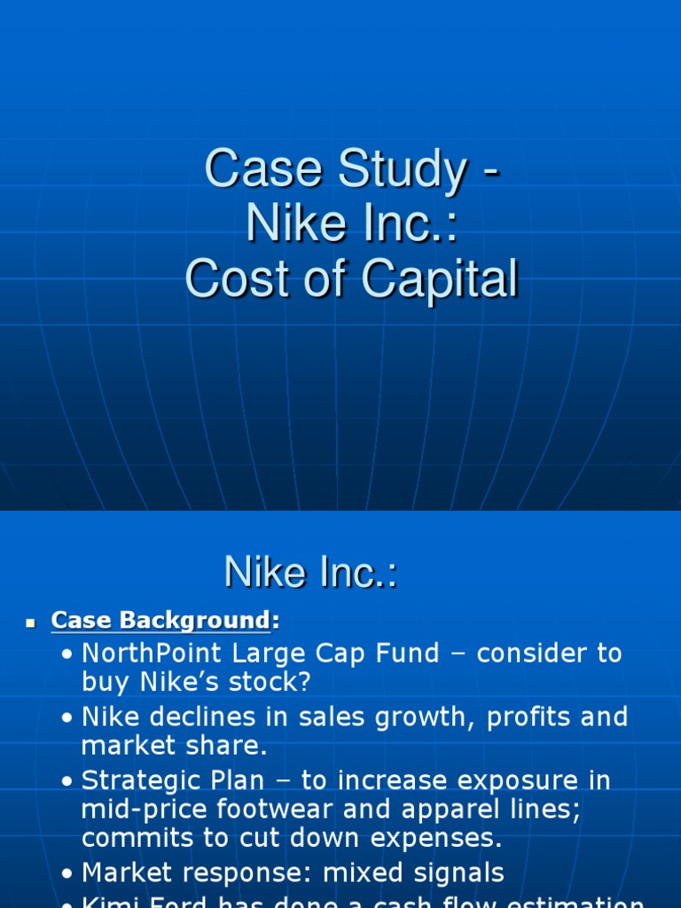 Analysis Slides-WACC Nike | PDF | Cost Of Capital | Beta (Finance)