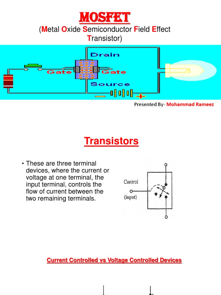 Mosfet PowerPoint Presentation | Mosfet | Field Effect Transistor