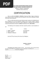 Bank Certificate Format | PDF | Banks | Financial Services