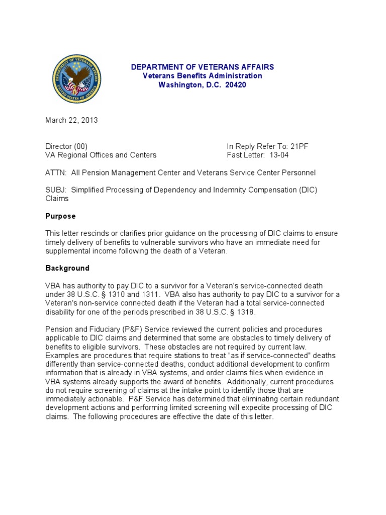 FL13-004 Dic | Veteran | United States Department Of Veterans Affairs