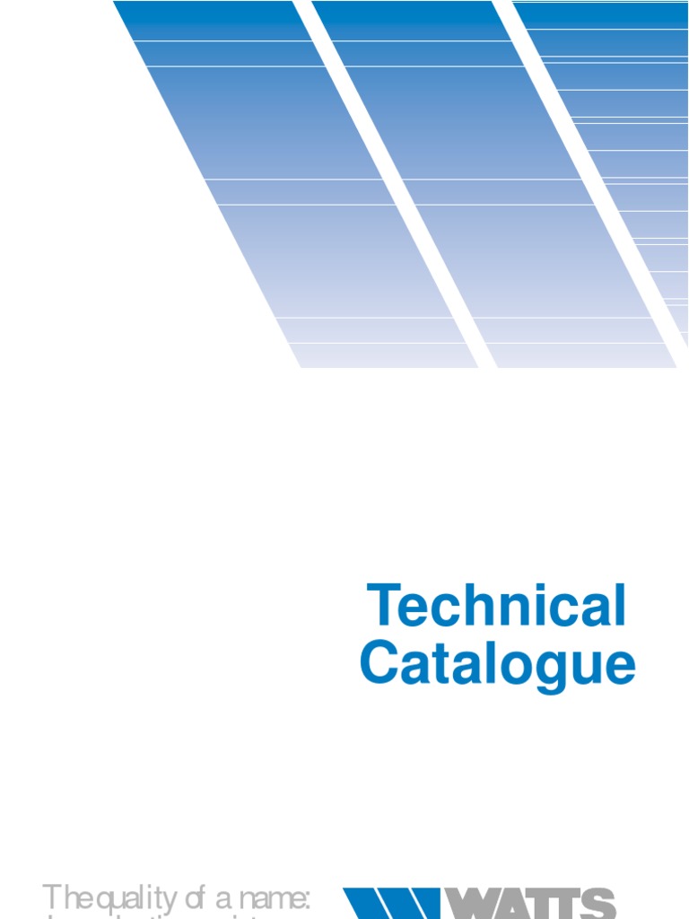 Watts Technical Catalogue | PDF | Thermostat | Valve