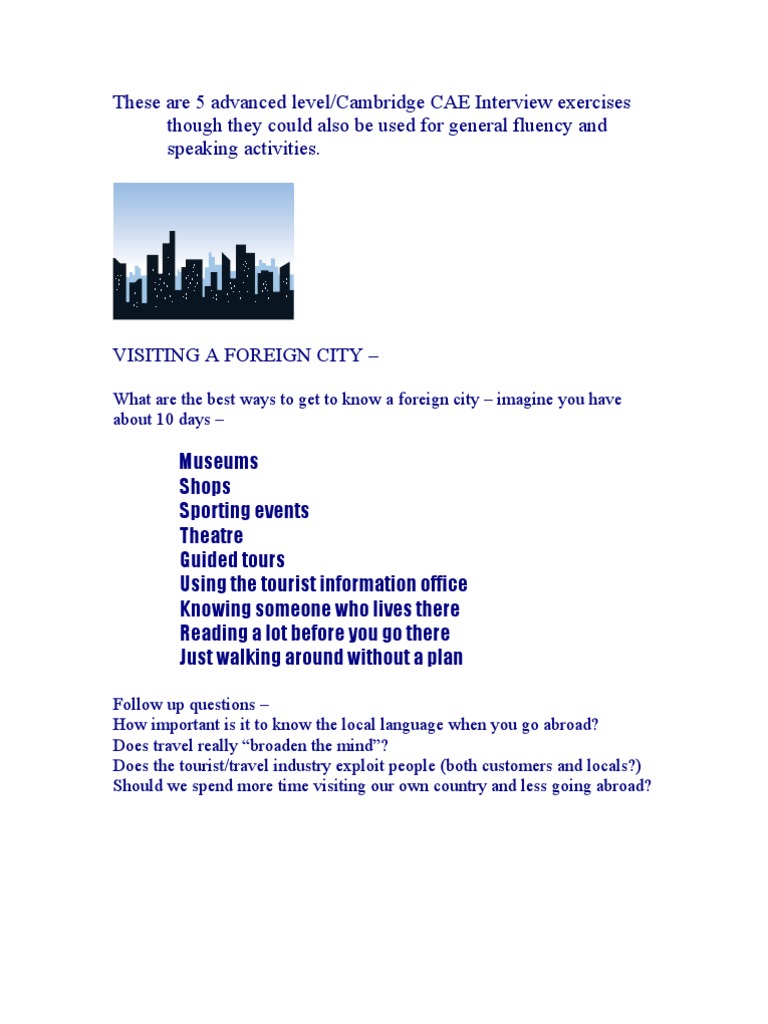 Islcollective Worksheets Advanced c1 Adult High School Speaking ...