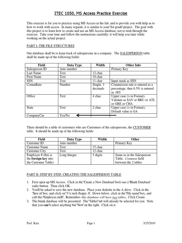 Access Practice | PDF | Information Retrieval | Computer Data
