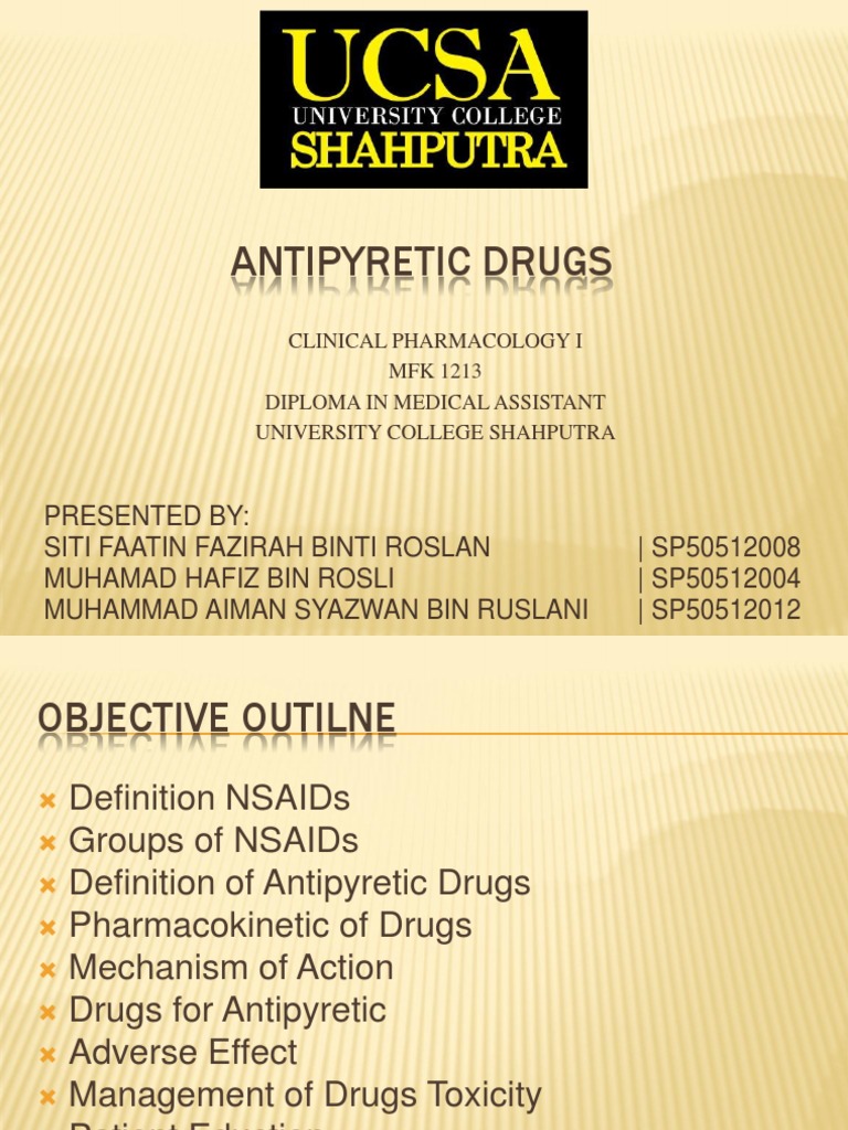 Antipyretic Drugs | PDF | Nonsteroidal Anti Inflammatory Drug | Aspirin