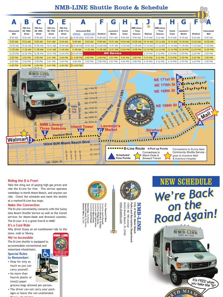 NMB-Line Shuttle Schedule | PDF | Bus Transport | Transport