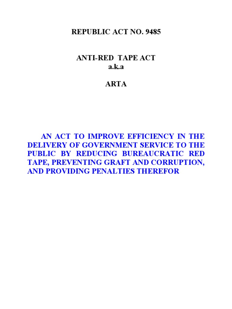 Ra 9485 | PDF | Corruption | Crime & Violence