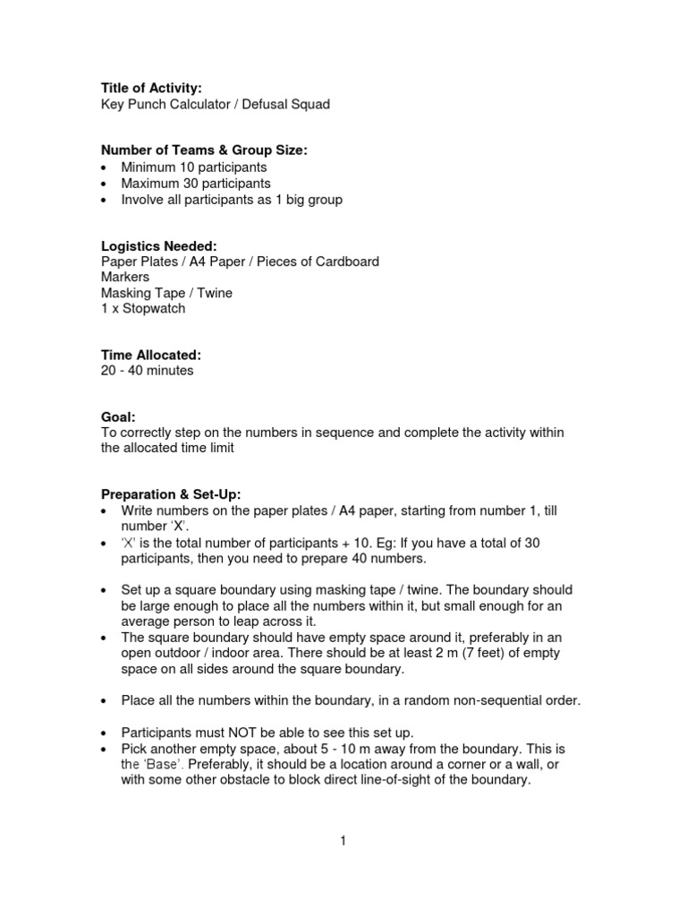 Key Punch Calculator | PDF