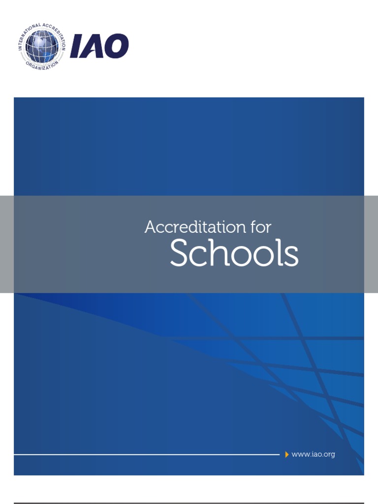 IAO's Accreditation For School. | PDF | Expert | Doctor Of Philosophy