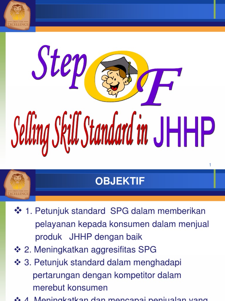 Step of Selling Skill SPG JHHP (PPTminimizer) | PDF