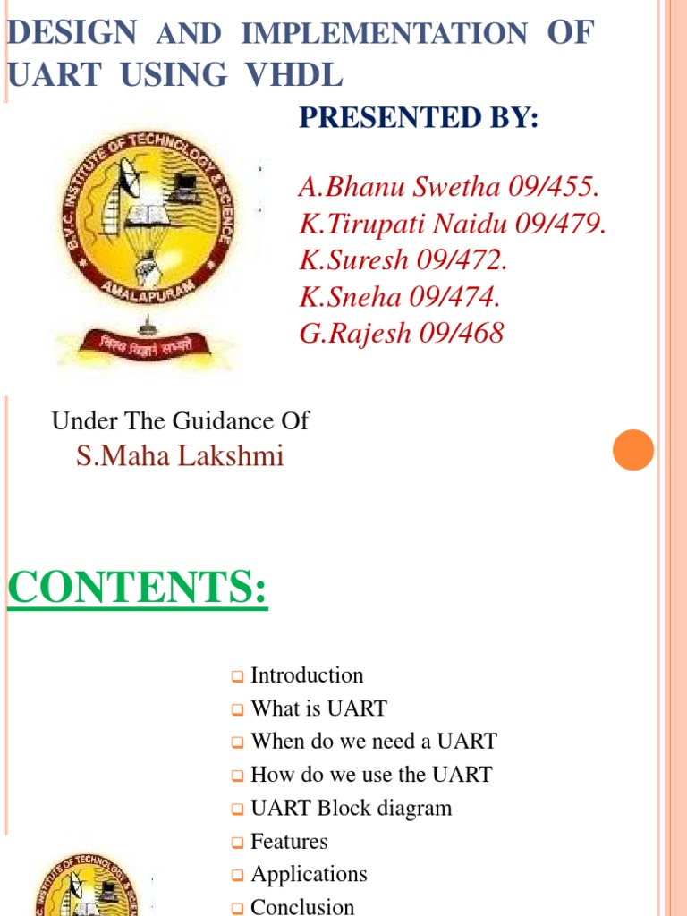 Design and Implementation of Uart | PDF | Telecommunications | Computer ...