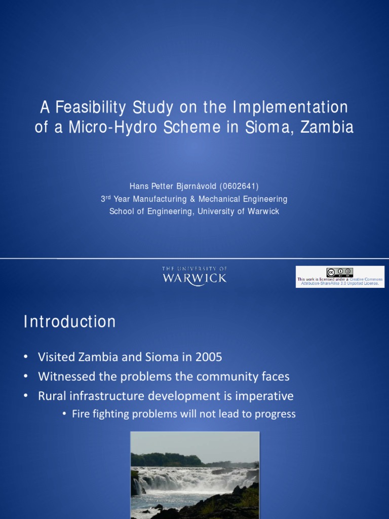 A Feasibility Study On The Implementation of A Micro-Hydro Scheme in ...