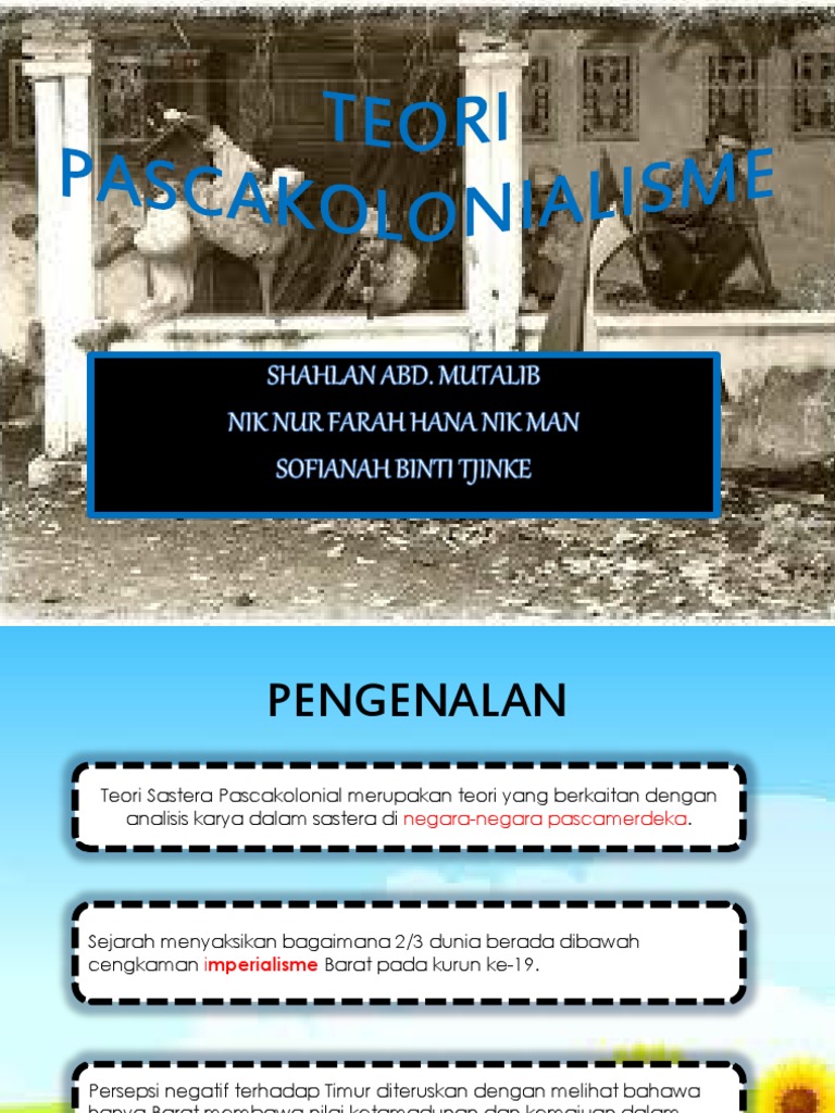 Teori Pascakolonialisme | PDF