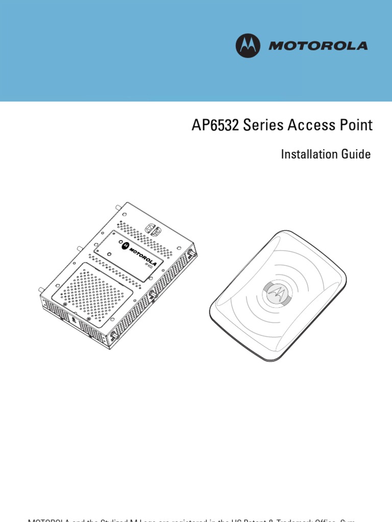 AP6532 Series Access Point: Installation Guide | PDF | Ieee 802.11 | Wireless Access Point