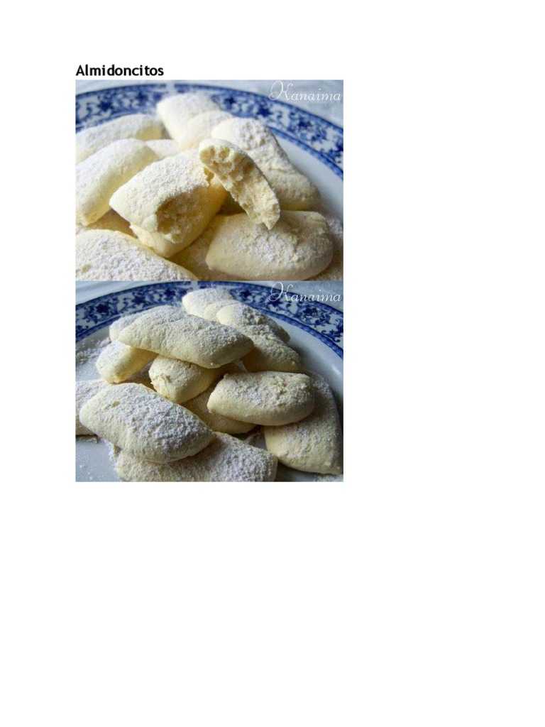 Receta de Almidoncitos Venezolanos | PDF | Postres | Maíz