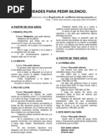Consignas para Hacer Silencio | PDF