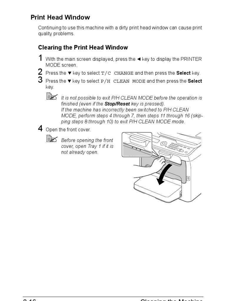 Print Head Cleaning Instructions | PDF | Printer (Computing) | Office Work