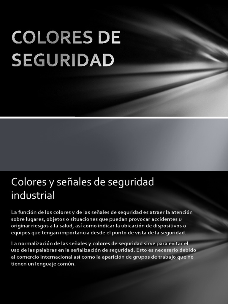 Colores en Señalización de Seguridad | PDF | Los símbolos | Color