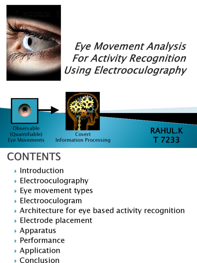 Eye Movement Analysis (Recognition) | PDF | Computers