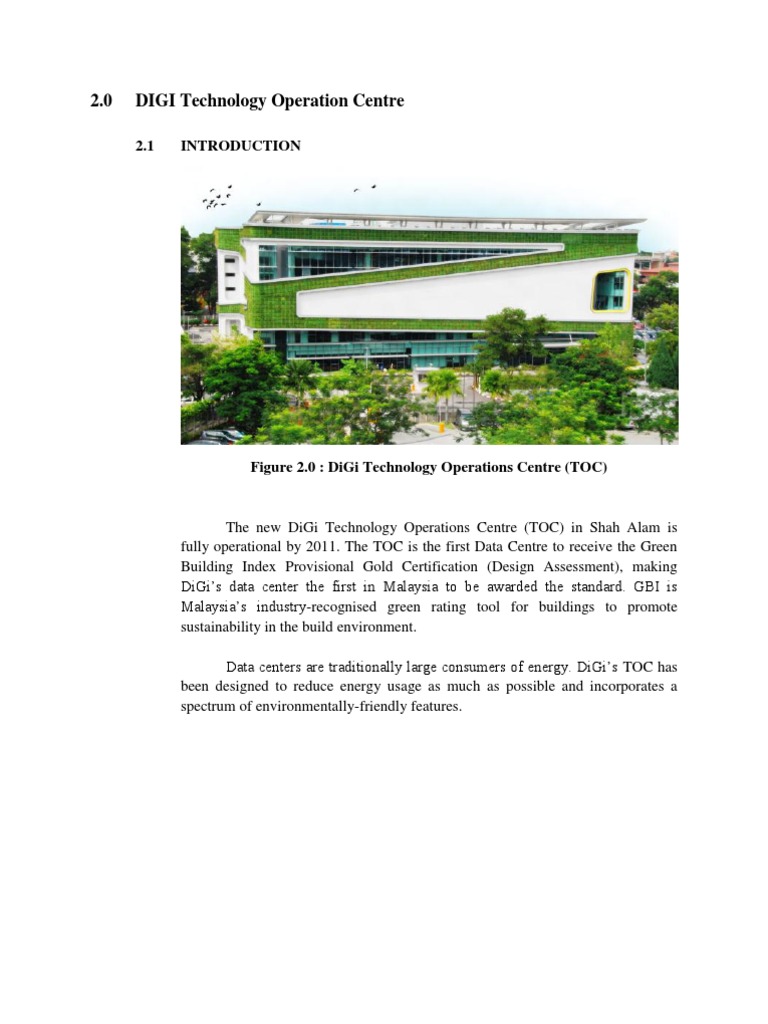 DiGi Technology Operations Centre Overview | PDF | Data Center | Air ...