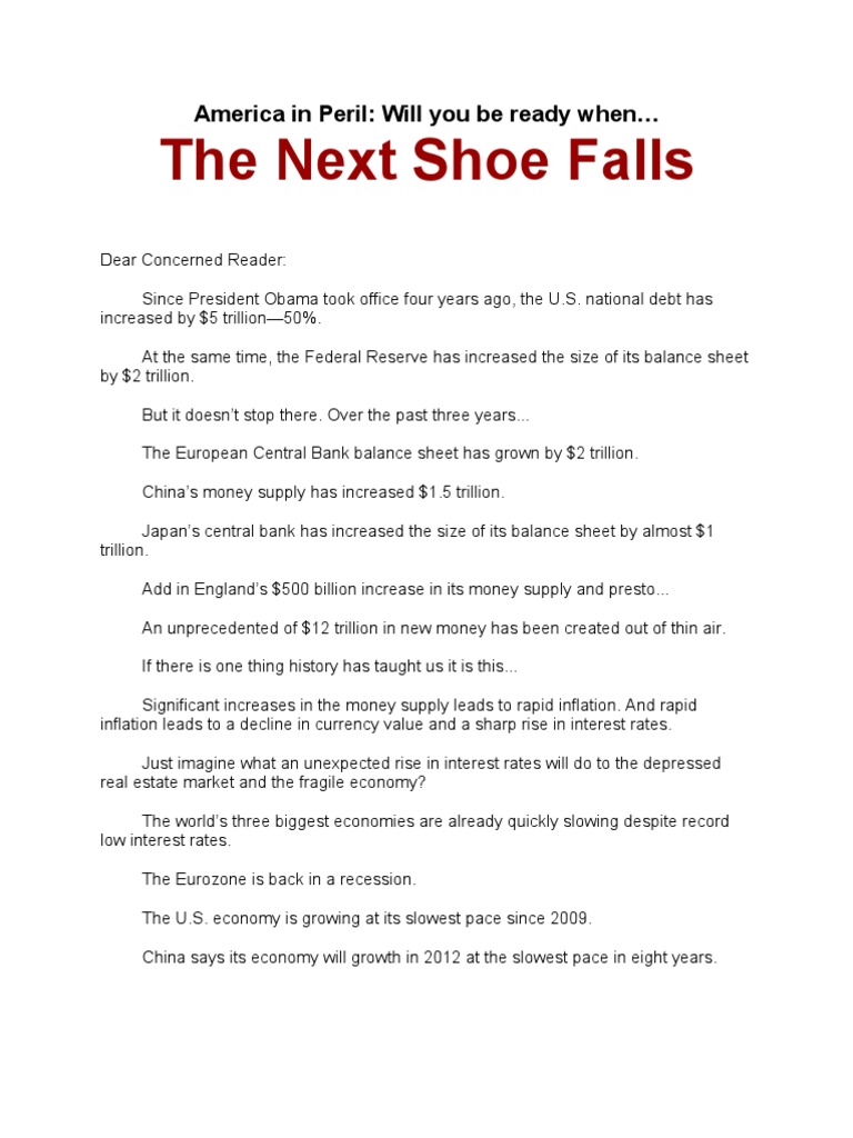 America in Peril | PDF | Inflation | Euro