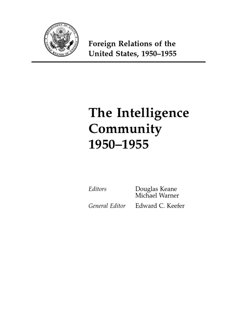 US Covert Ops & Intelligence 1950-55 | PDF | Counterintelligence ...