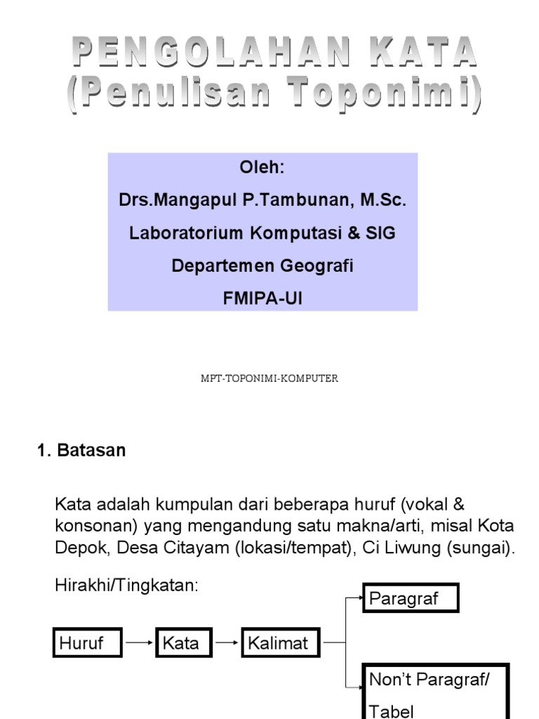 Toponimi | PDF