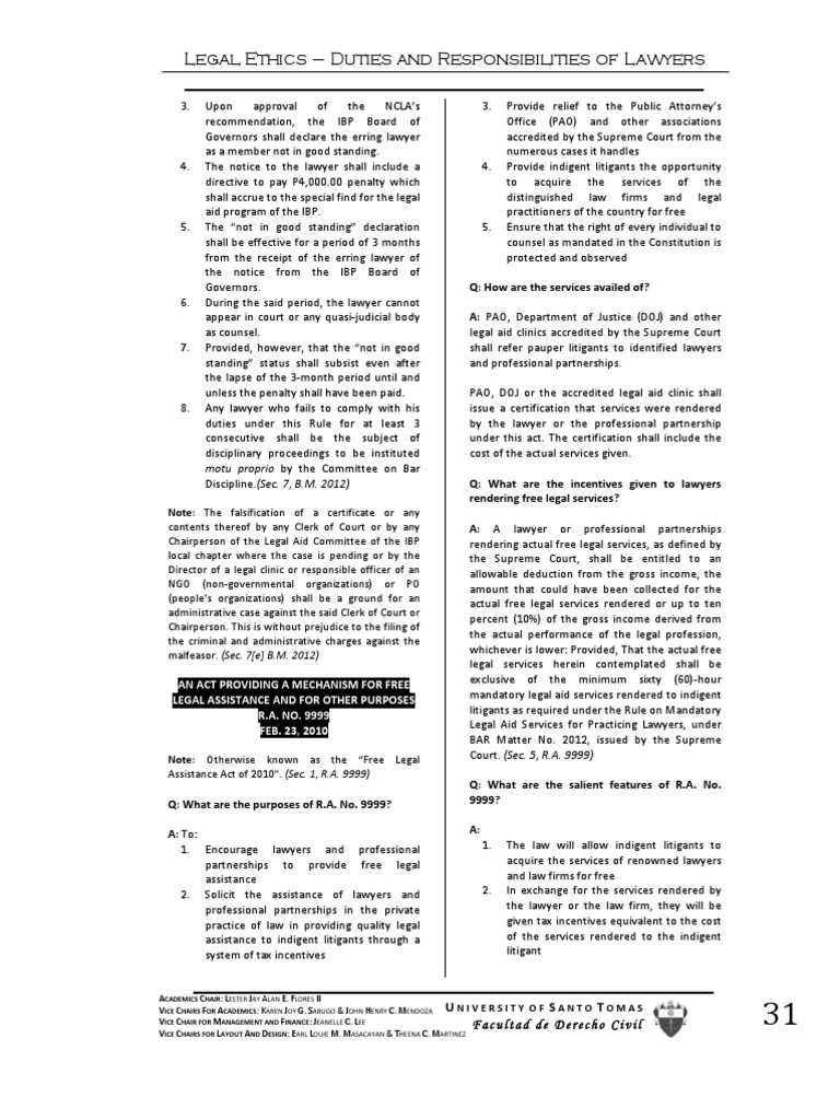 Legal Ethics | PDF | Lawyer | Practice Of Law