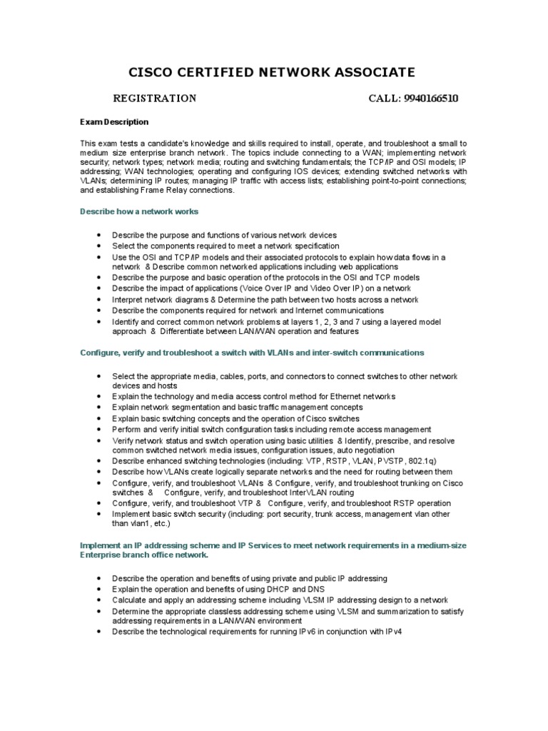 Cisco Certified Network Associate | PDF | Computer Network | Network Switch
