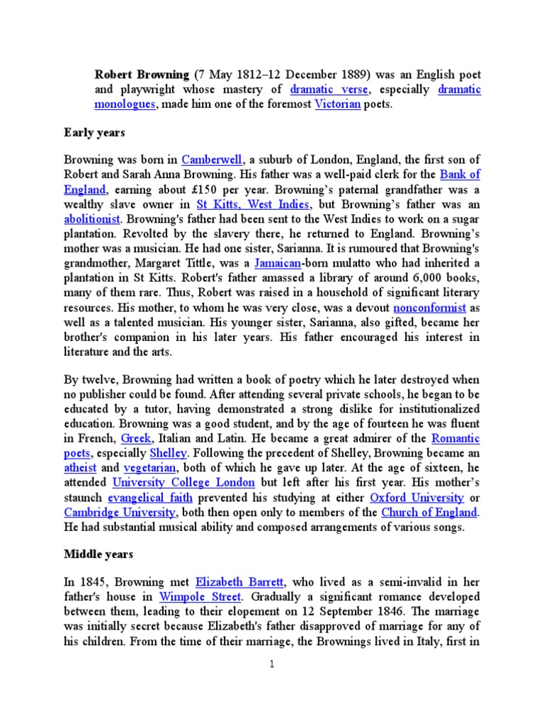 Robert Browning | PDF | Robert Browning | Poetry